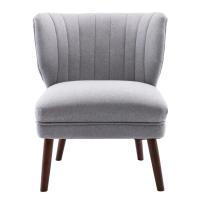 China Nontoxic Velvet Modern Single Seater Chair Breathable For Dining Room for sale
