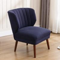 China Nontoxic Velvet Modern Single Seater Chair Breathable For Dining Room for sale