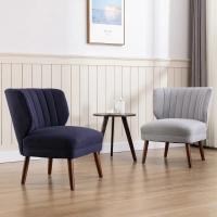 China Nontoxic Velvet Modern Single Seater Chair Breathable For Dining Room for sale
