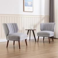 China Nontoxic Velvet Modern Single Seater Chair Breathable For Dining Room for sale
