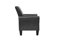 China Multiscene Antiwear Leather Cuddle Chair , Practical Distressed Leather Armchair for sale