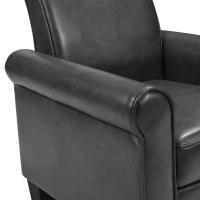 China Multiscene Antiwear Leather Cuddle Chair , Practical Distressed Leather Armchair for sale