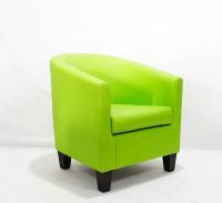 China Hotel Practical Leather Sofa Chair , Multifunctional Single Seater Lounge for sale