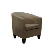 China Hotel Practical Leather Sofa Chair , Multifunctional Single Seater Lounge for sale