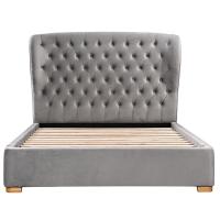 China Hotel Durable Leather Tufted Queen Bed Multipurpose Nordic Deisgn for sale