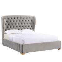 China Hotel Durable Leather Tufted Queen Bed Multipurpose Nordic Deisgn for sale