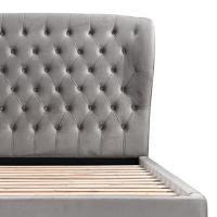 China Hotel Durable Leather Tufted Queen Bed Multipurpose Nordic Deisgn for sale