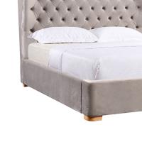 China Hotel Durable Leather Tufted Queen Bed Multipurpose Nordic Deisgn for sale
