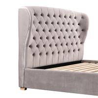 China Hotel Durable Leather Tufted Queen Bed Multipurpose Nordic Deisgn for sale