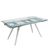 China Multifunctional Luxury Modern Dining Table Set Practical Tempered Glass for sale