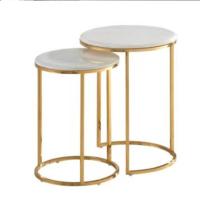 China Multipurpose Coffee Cafe Tables , Round Marble Nesting Tables for sale