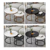 China Multipurpose Coffee Cafe Tables , Round Marble Nesting Tables for sale