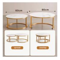 China Multipurpose Coffee Cafe Tables , Round Marble Nesting Tables for sale