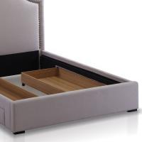 China Hotel Soft Luxury Double Ottoman Bed Anti Scratch Wear Resistant for sale