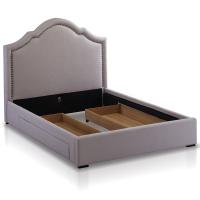 China Hotel Soft Luxury Double Ottoman Bed Anti Scratch Wear Resistant for sale