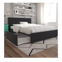 China Anti Scratch Fabric Ottoman Bed , Nontoxic Queen Upholstered Bed With Storage for sale