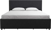 China Anti Scratch Fabric Ottoman Bed , Nontoxic Queen Upholstered Bed With Storage for sale