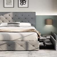 China Multipurpose Ottoman Storage Bed Practical Breathable With Drawers for sale