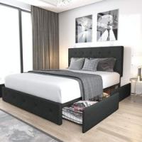 China Multipurpose Ottoman Storage Bed Practical Breathable With Drawers for sale