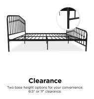 China Antiwear Practical Queen Metal Bed , Multipurpose Metal Platform Bed Queen for sale