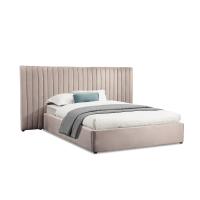 China Practical Ottoman Plush Velvet Bed , Breathable Space Saving Furniture Bed for sale