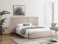China Practical Ottoman Plush Velvet Bed , Breathable Space Saving Furniture Bed for sale