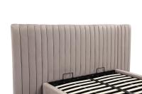 China Practical Ottoman Plush Velvet Bed , Breathable Space Saving Furniture Bed for sale