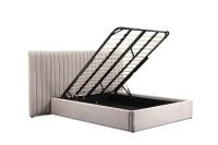 China Practical Ottoman Plush Velvet Bed , Breathable Space Saving Furniture Bed for sale