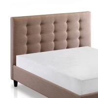 China Anti Fading Upholstered Queen Bed , Durable Queen Size Fabric Headboard for sale