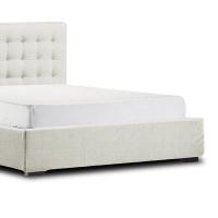 China Stain Resistant Ottoman Bed Double Size Multipurpose With White Headboard for sale