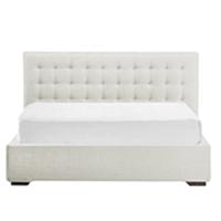 China Stain Resistant Ottoman Bed Double Size Multipurpose With White Headboard for sale