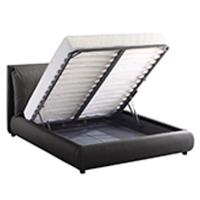 China Upholstered Ottoman Storage Bed Soft Luxury Nursing Boucle Frame for sale