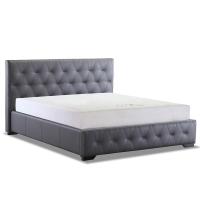 China Bedroom Soft Leather Headboards Queen Size Bed Durable Non Toxic for sale