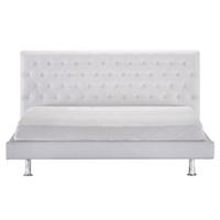 China White Practical Queen Size Upholstered Bed , Multipurpose Small Queen Bed for sale