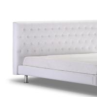China White Practical Queen Size Upholstered Bed , Multipurpose Small Queen Bed for sale