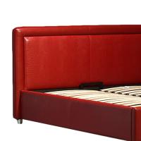China Apartment Antiwear Leather Storage Beds Double Size Multipurpose With Legs for sale