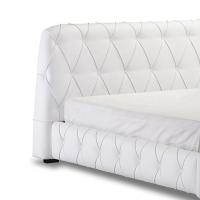 China OEM Nontoxic Ottoman Storage Bed Timber Sleigh Design With Steel Frame for sale