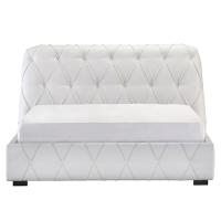 China OEM Nontoxic Ottoman Storage Bed Timber Sleigh Design With Steel Frame for sale