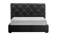 China Black Velvet Modern Queen Size Bed Practical Soft For Apartment for sale