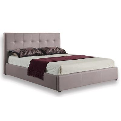 China King Upholstered Double Back Design Ripple Size Modern Frames Bed for sale