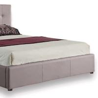 China King Upholstered Double Back Design Ripple Size Modern Frames Bed for sale