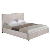 China King Upholstered Double Back Design Ripple Size Modern Frames Bed for sale