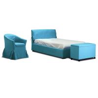 China Luxury Modern Fabric Platform Non Tufted Guest Queen Size Dimensions Sets Bed for sale