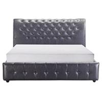 China Latest Metal Designs Upholstered Velvet Black  Double Single Wood Bed for sale