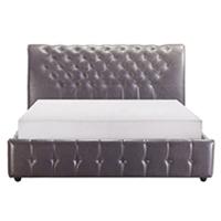 China Double S With Desk And Drawers Upholstered Frame High Headboard Bed for sale