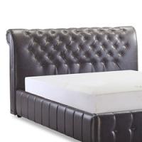 China Double S With Desk And Drawers Upholstered Frame High Headboard Bed for sale