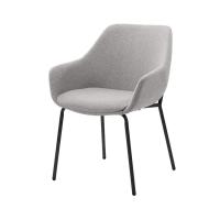 China Modern Arm Dining Chairs New Design Copenhagen fabric Chairs  Metal Leg Dinning Chair for sale
