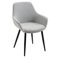 China Modern Arm Dining Chairs New Design Copenhagen fabric Chairs  Metal Leg Dinning Chair for sale