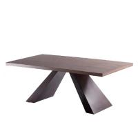 China High-quality Modern Metal Frame Living room Furniture  Solid Wood  Design  Dining Table sets for sale