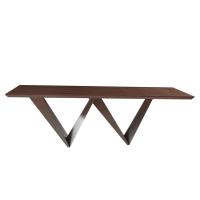 China High-quality Modern Metal Frame Living room Furniture  Solid Wood  Design  Dining Table sets for sale